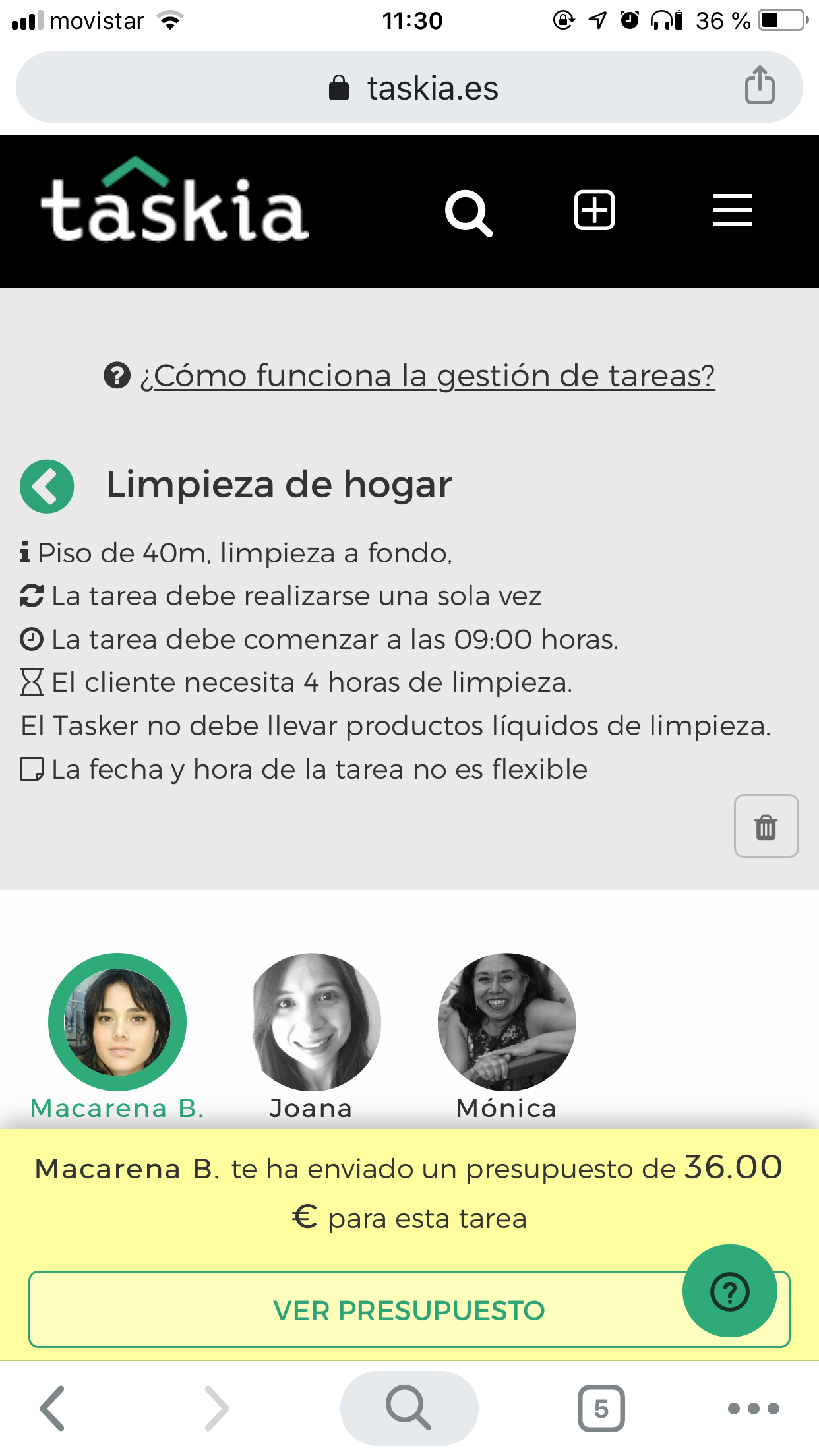 ¿Tengo que elegir a los taskers? – Ayuda Taskia